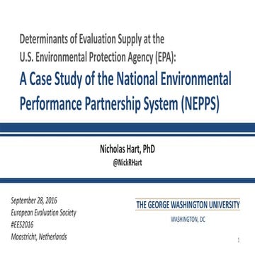 Performance Partnership Case Presentation: Evaluation @EPA | PPT