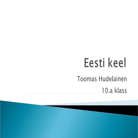 Eesti keel | PPT