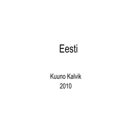 Eesti kuuno _kalvik | PPT