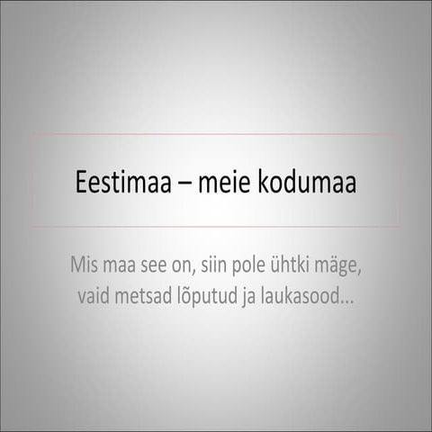 Eestimaa | PPT