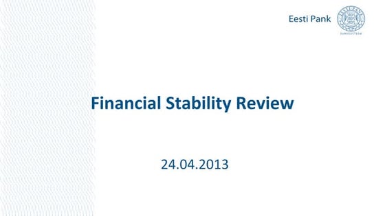Financial stability | PPT