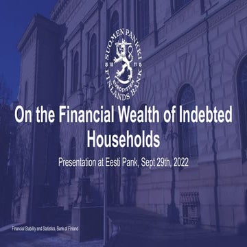 On the Financial Wealth of Indebted Households | PDF