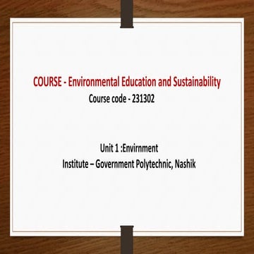 EES Unit 1jjdjsdjdnjdnddudddhdhhdhdbdjjsksjdp | PDF