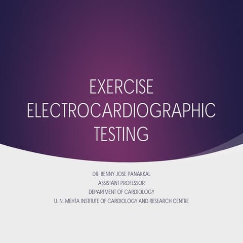 Exercise Electrocardiographic testing | PDF