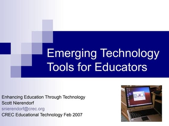 Technology Integrations New Teacher Meeting | PPT
