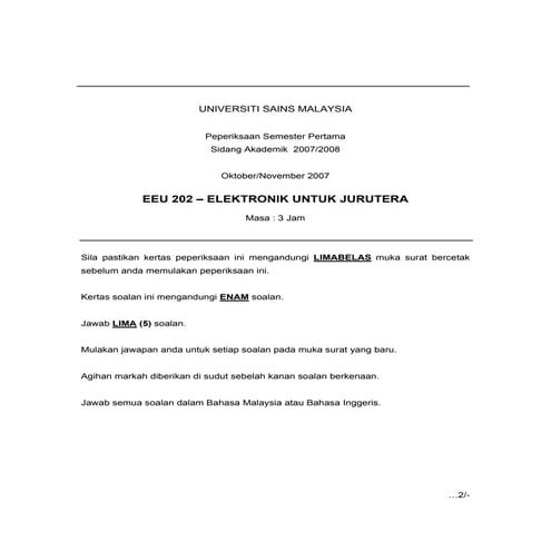 Eeu 202 –_elektronik_untuk_jurutera_oktober_november_2007 | PDF