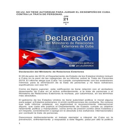 Lista de sitios contrarrevolucionarios contra Cuba | PDF