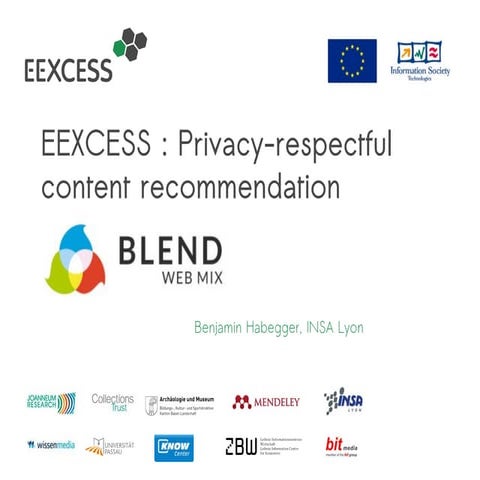 Eexcess blend-privacy-recommendation | ODP | Browsers | Computer Software and Applications