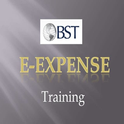 eExpense Training | PPT