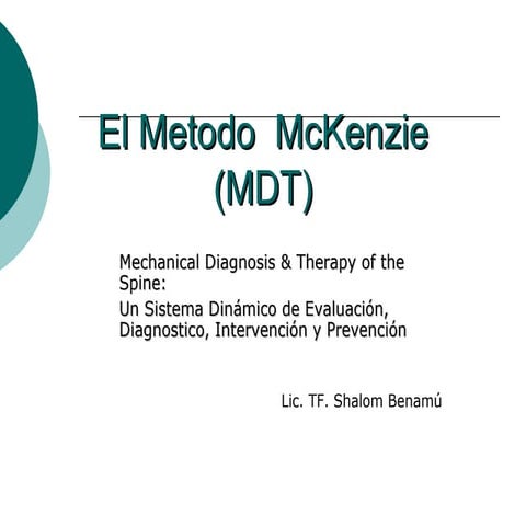 MCKENZIE METHOD | PPT