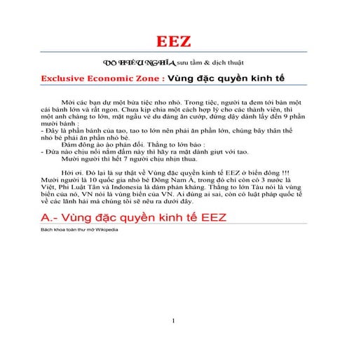EEZ | PDF