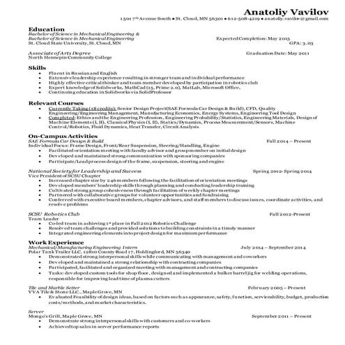 Robbie Winkler Complete Resume | DOC