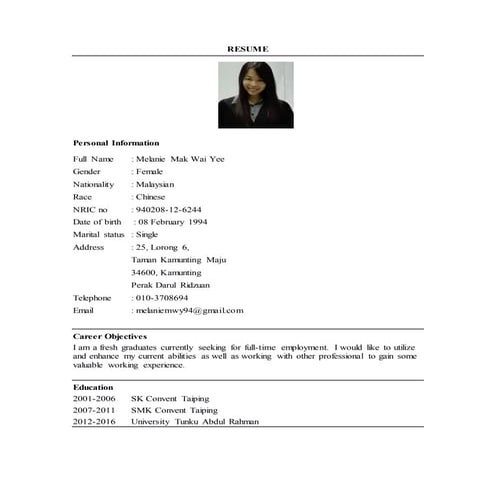 RESUME | PDF