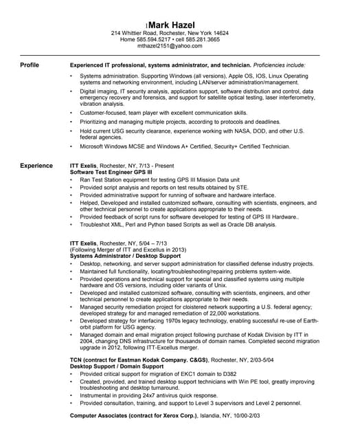 Mark Hazel presentations