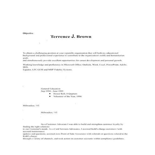 Geralds Resume 1 | DOCX