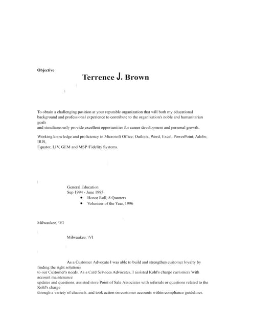 Chinikki Resume-3 | DOC | Business | Business and Finance