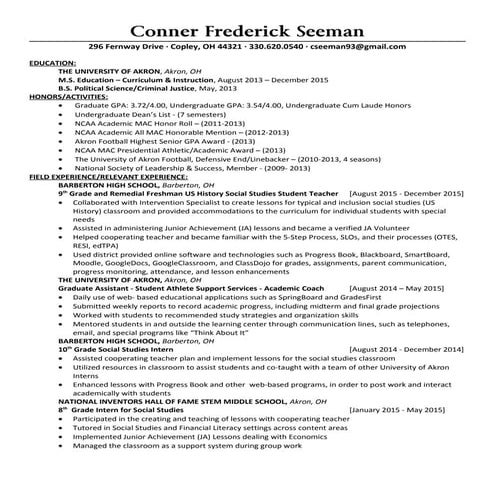 Conner Seeman Kent | DOC