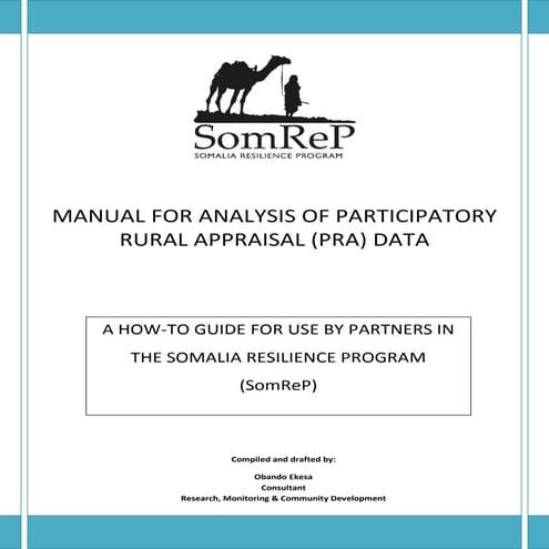 SomRep Manual for Analysis of PRA Data_Final Draft_2 | PDF