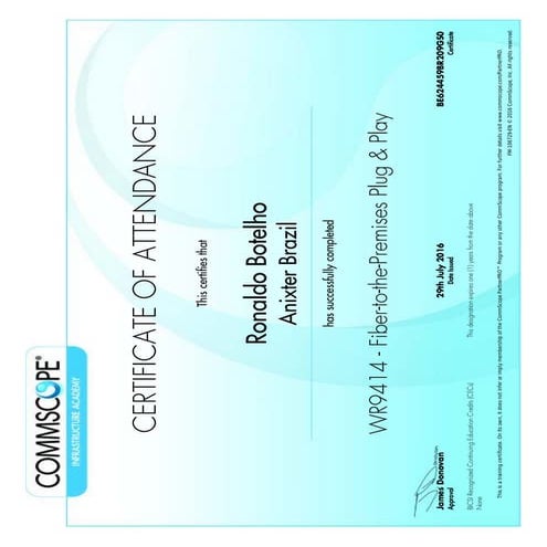 cert-commscope-FDH | PDF