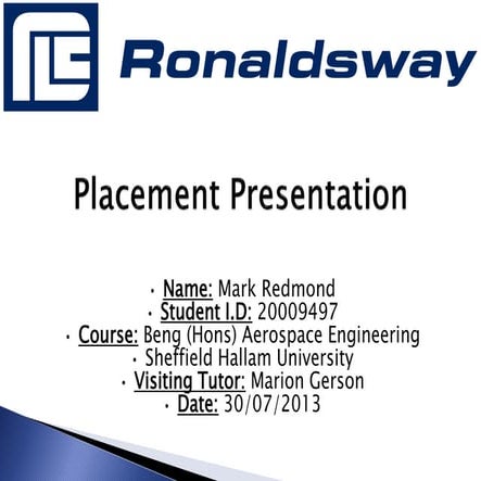 Mark J. Redmond - Placement Presentation | PPT