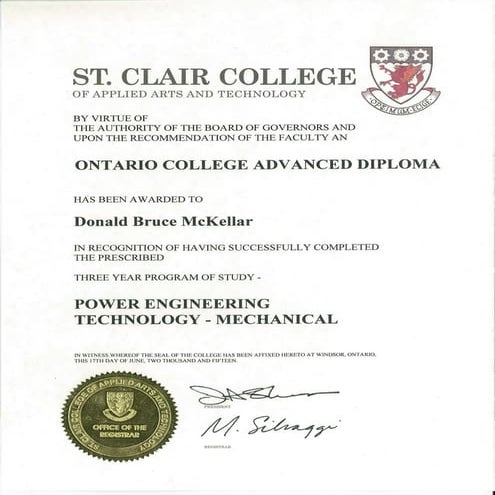 Power Engineering Mechanical Advance Technolgy Diploma Degree | PDF