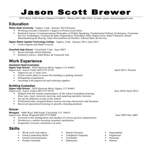 Jason Resume 1-19-15 | DOC