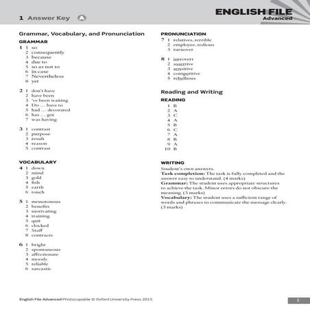 Ef3e adv filetest_01_answerkey | PDF