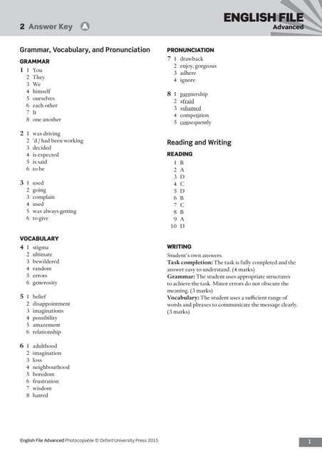 Ef3e preint filetest_03_answerkey | PDF | Homework and Study | Education