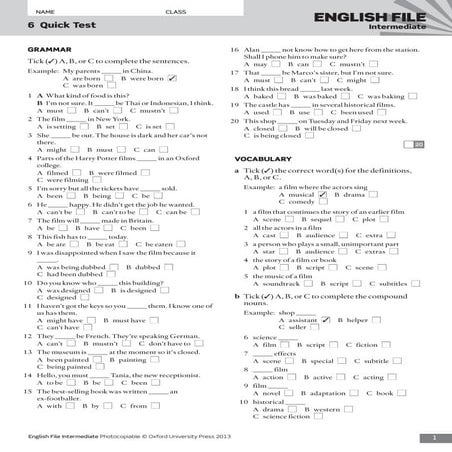 Ef3e int quicktest_06 | PDF