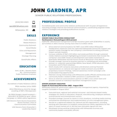 John Gardner - Resume | PDF