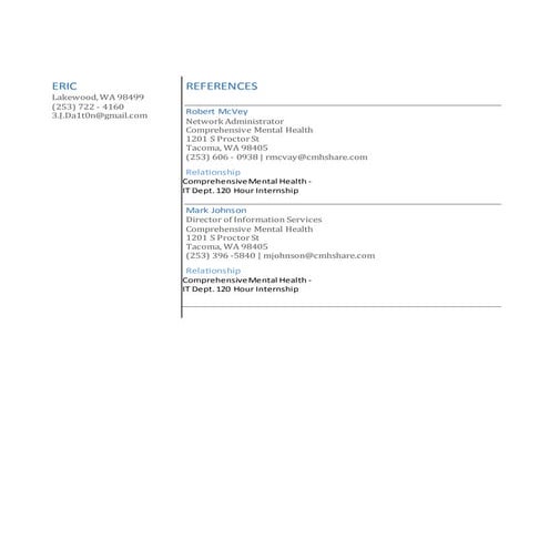 IT References 2015 | DOCX