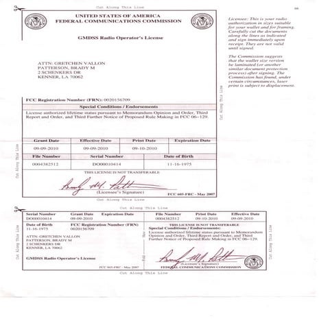 US FCC GMDSS License | PDF