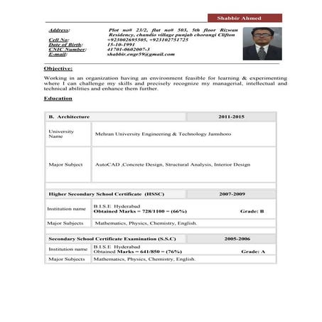 Shabbir Ahmed_CV (2) | PDF | Technology & Computing