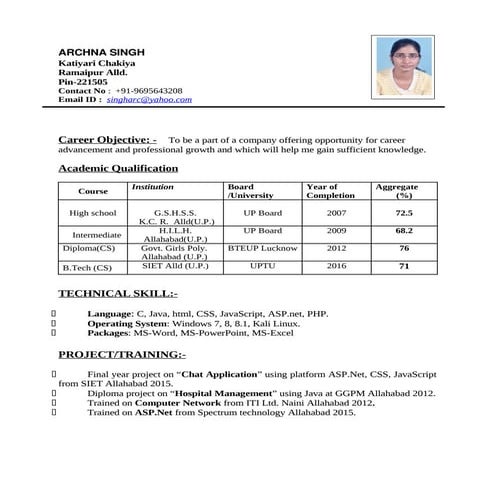 Resume - Richa Kumari | DOC
