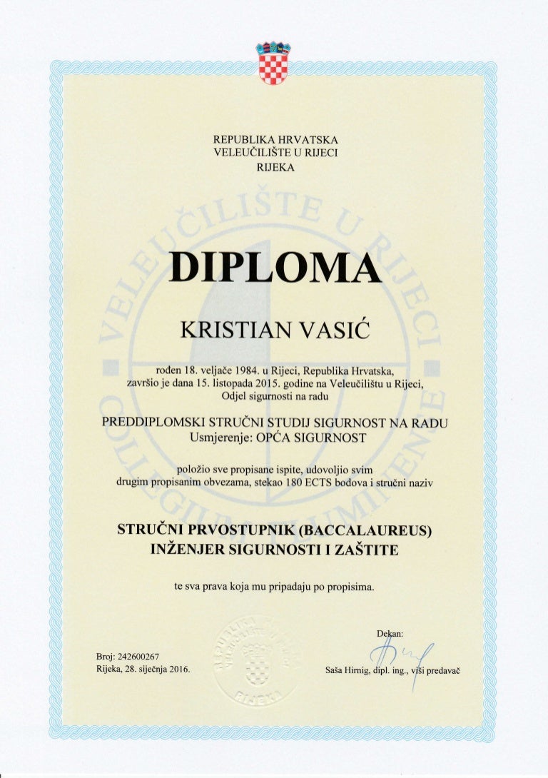 Bachelor Degree Diploma Certificate