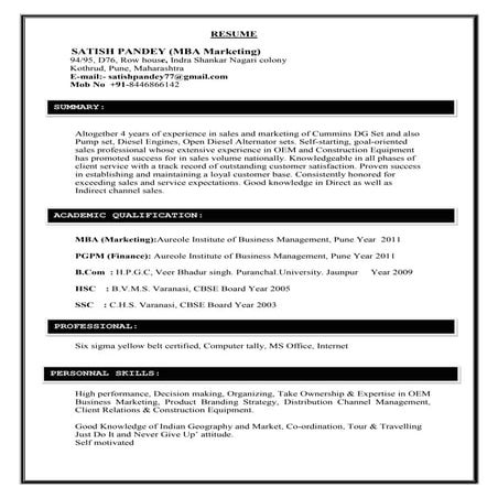Satish Resume | PDF