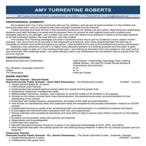 Amy Roberts Resume 1 (1) (1) | PDF