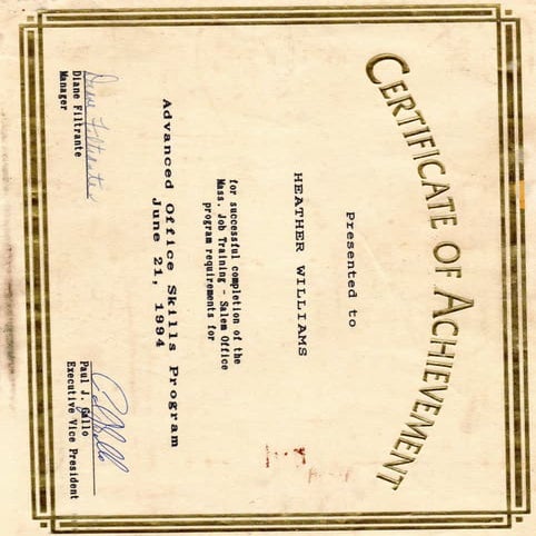 aom certificate001 | PDF