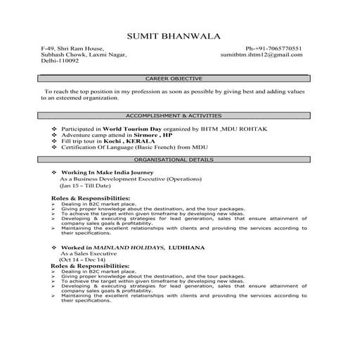 Neha Sharma Resume updated | PDF