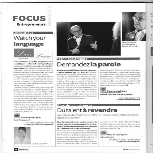 ESSEC ARTICLE LIVELY MAG REFLETS | PDF