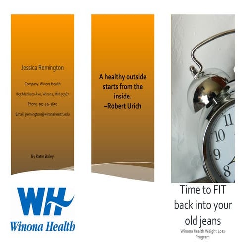 pamphlet for health promo | PPT