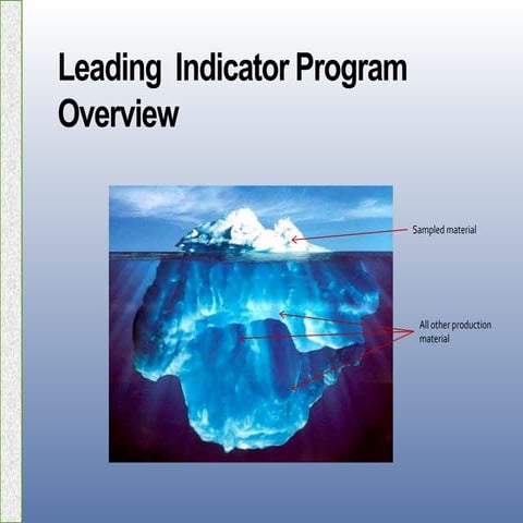 Leading Indicator Program OverView Rev A | PDF