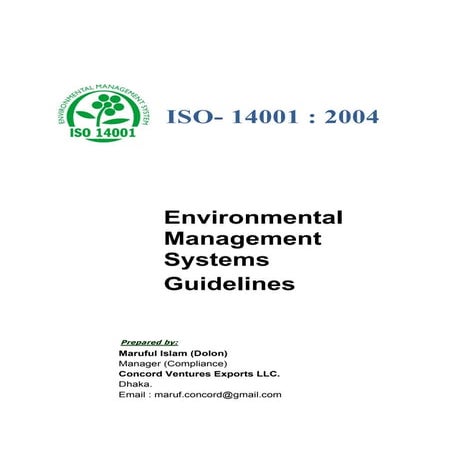 Environmental Management System Guideline | PDF