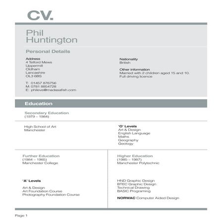 P Hunt 2 page CV FINAL | PDF