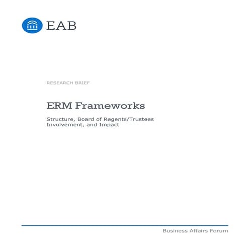 ERM Frameworks (3) | PDF
