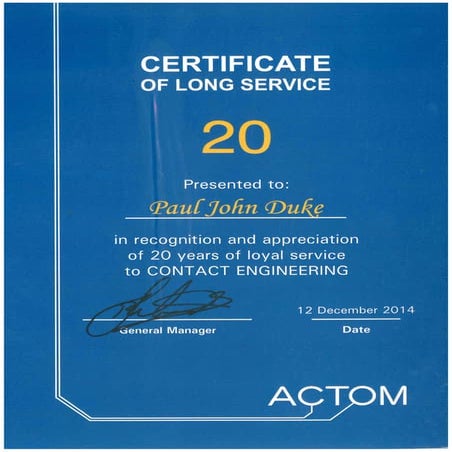 20 yr Long service | PDF
