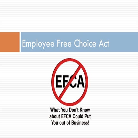 Efca Summary | PPT | Business | Business and Finance