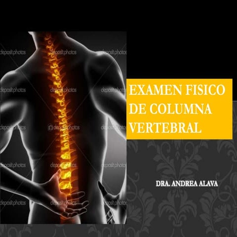 exploracion de columna lumbar | PPTX