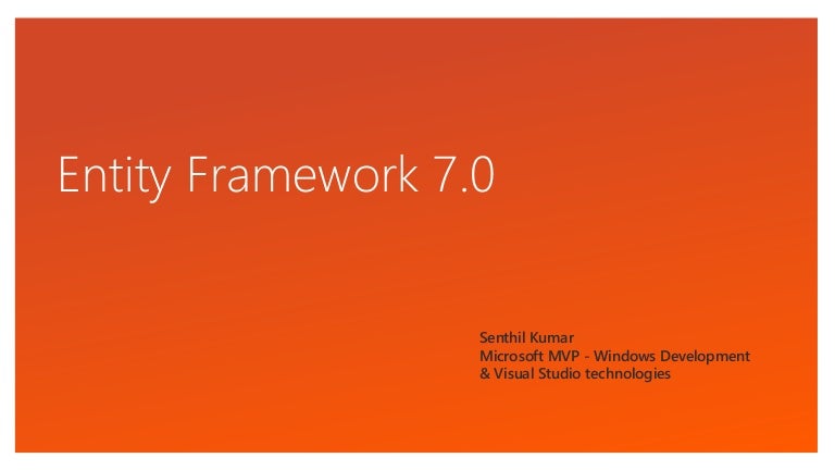 Entity Framework Core 1.0