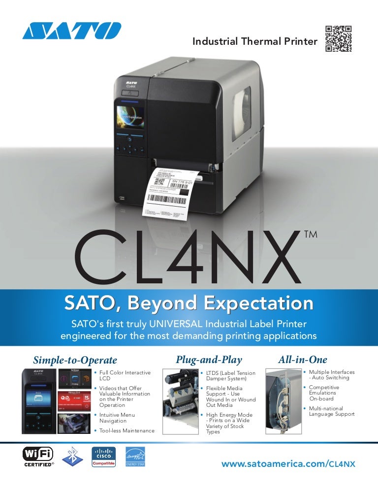 SATO CL4NX Barcode Printer